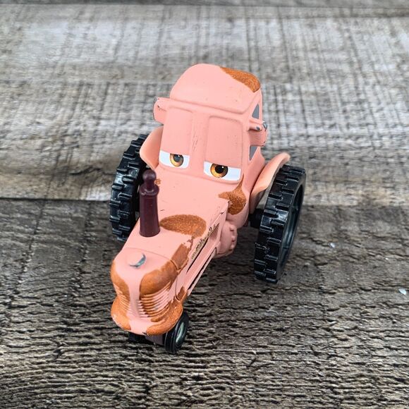 Disney | Toys | Disney Pixar Cars Chewall Pink Tractor Cow | Poshmark